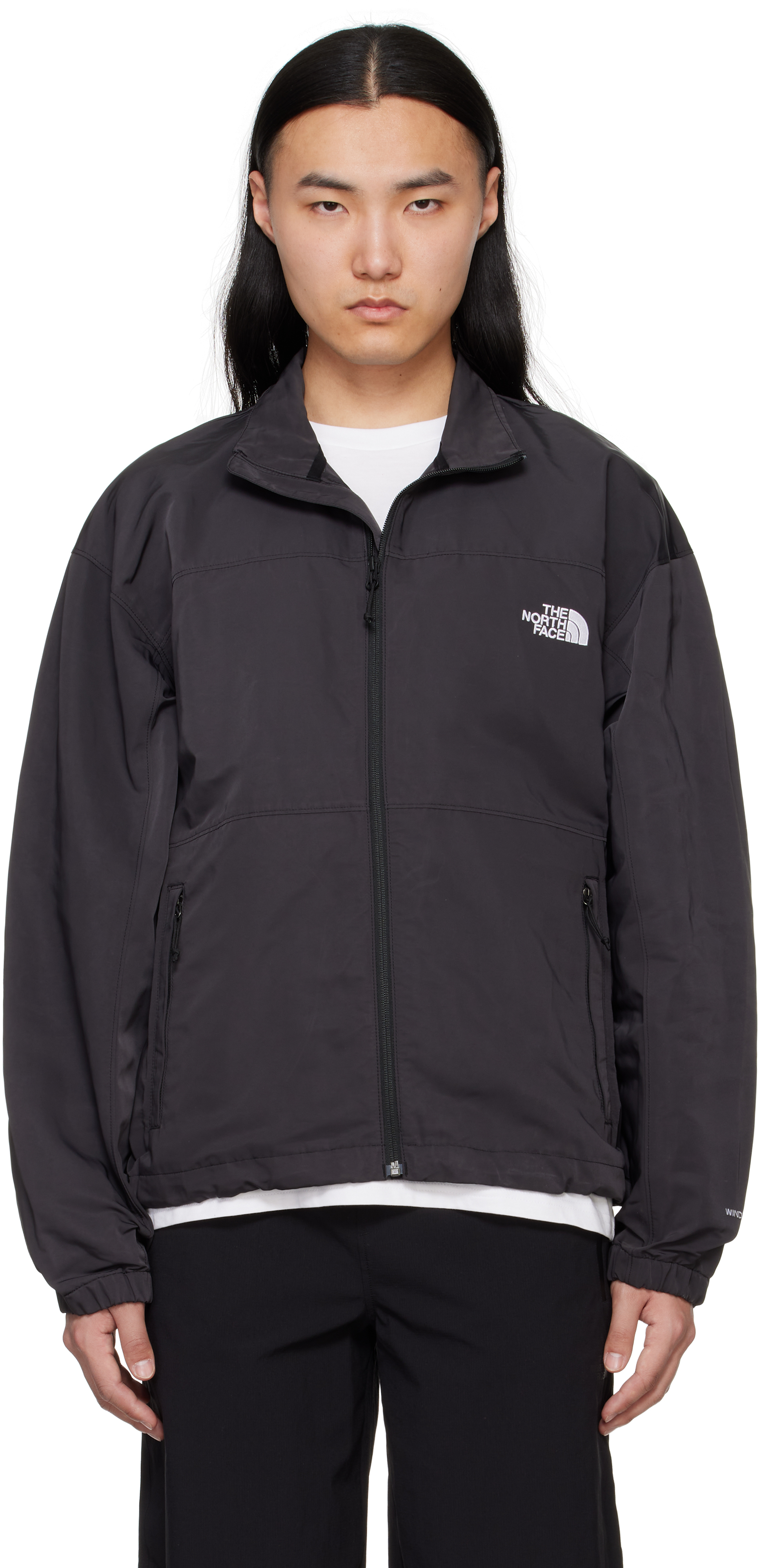 The North Face Tnf Easy Wind Track Jacket In Tnf Black Jk3 - 25